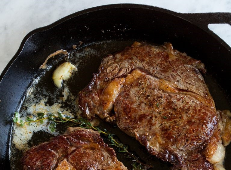 Pan Seared Steak with Garlic Butter - Pusheta Creek Steaks